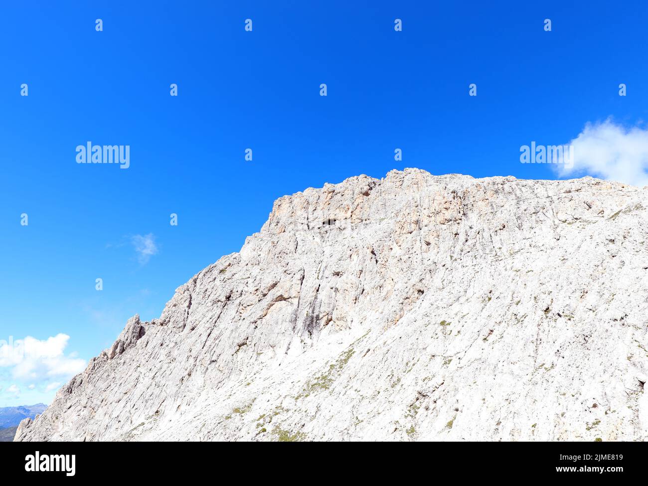 mountain called Cima Rosetta completely of rock without vegetation in ...