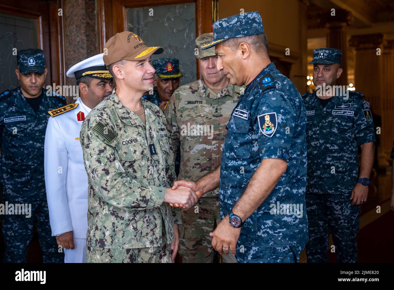 Alexandria, Egypt. 4th Aug, 2022. Vice Adm. Brad Cooper, commander of U ...