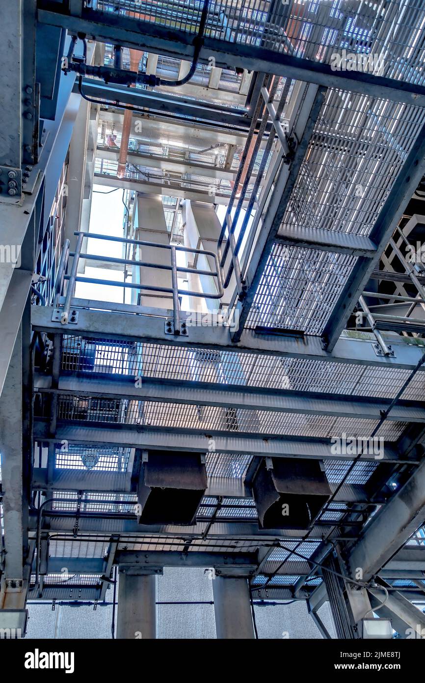 Biosolids sludge distribution at wastewater plant Stock Photo - Alamy