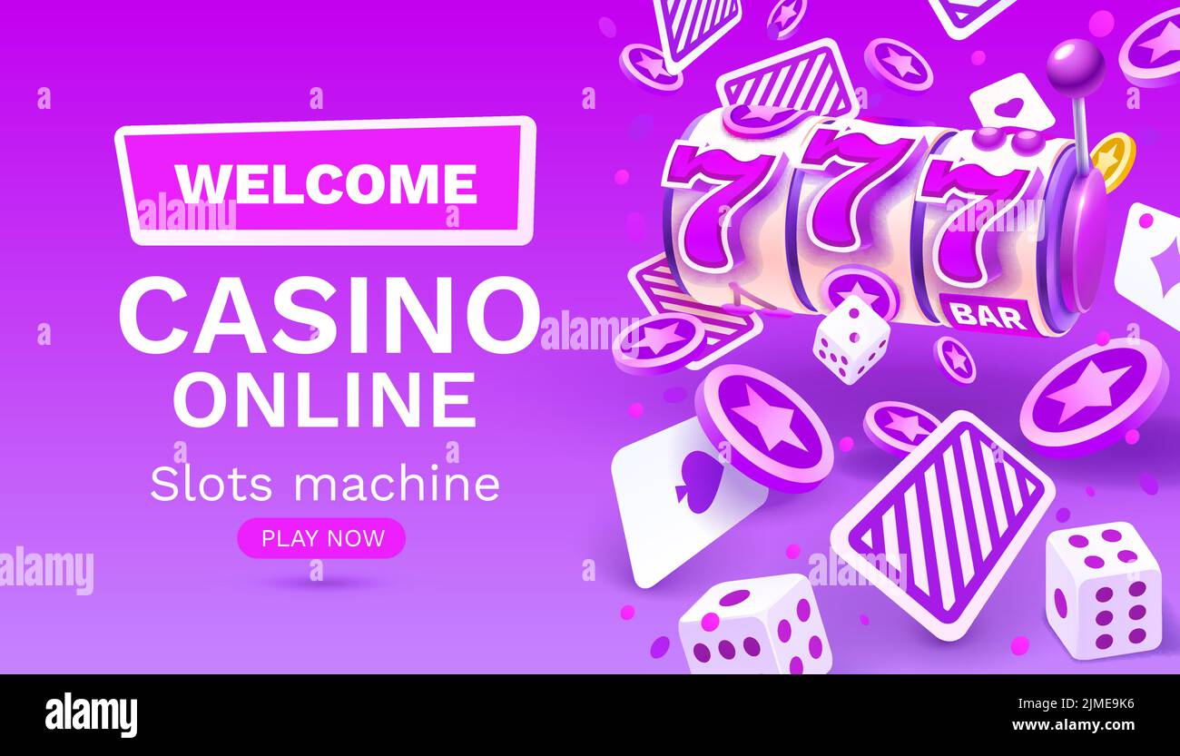 Casino slots winner, fortune of luck, 777 win banner. Vector ...