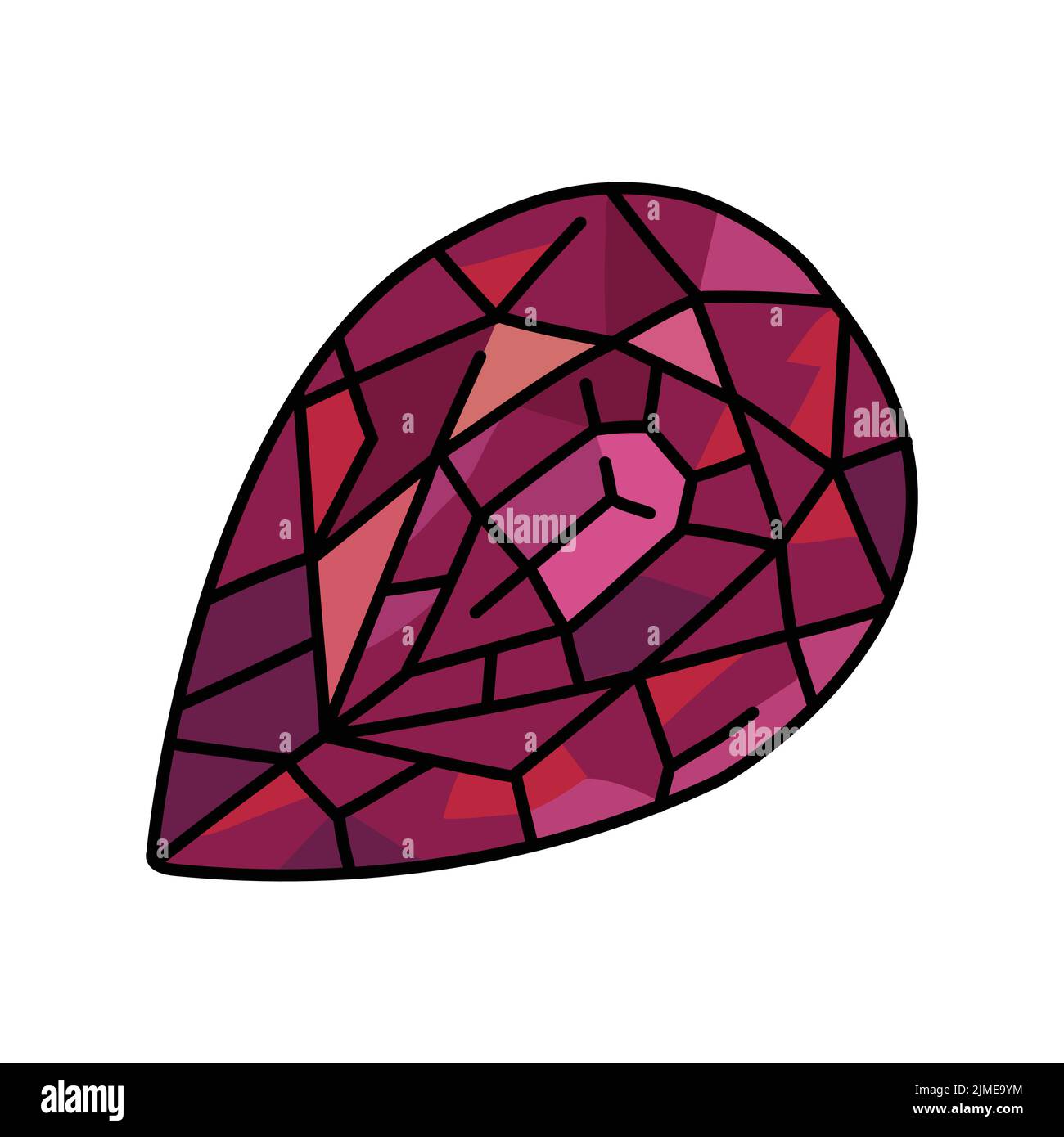 Birthstone color line icon. Precious stones. Pictogram for web page ...