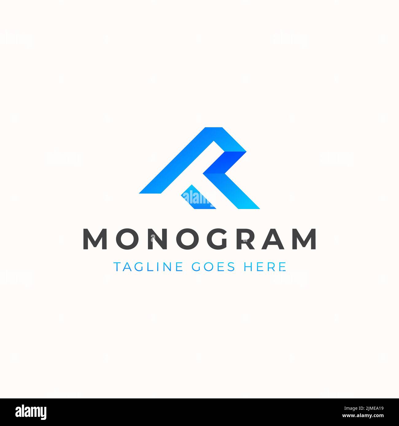 A monogram logo template vector illustration Stock Vector Image & Art ...