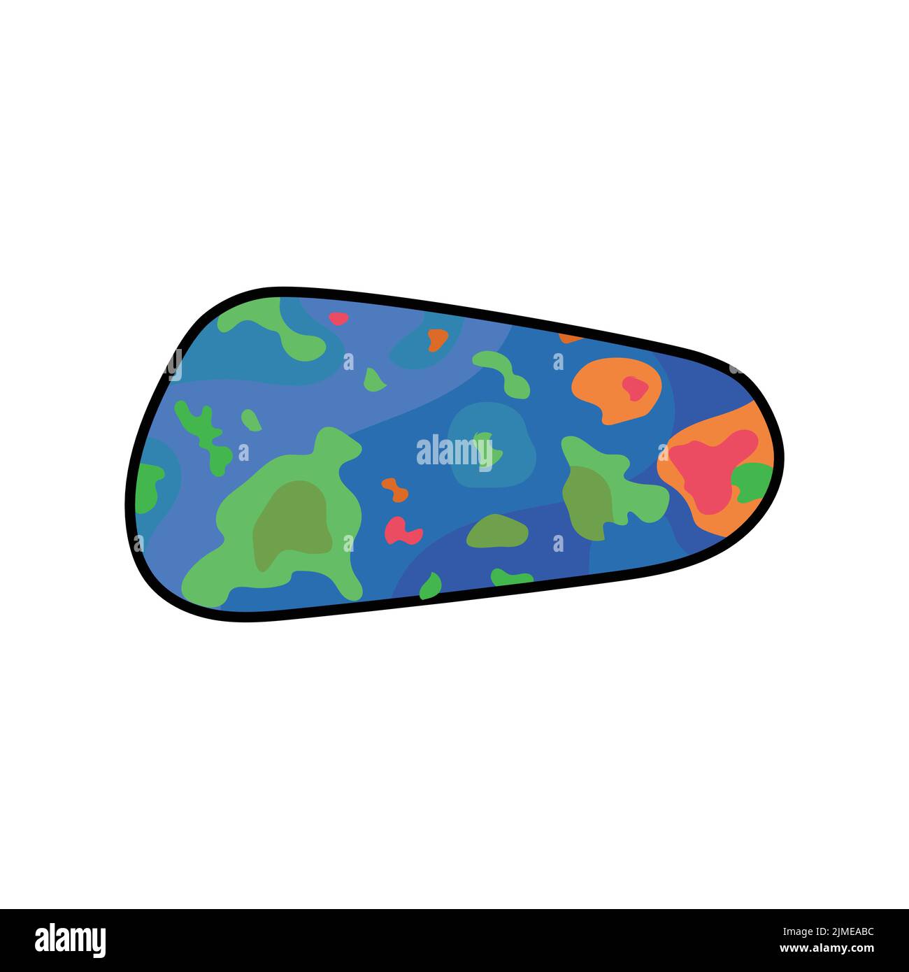 Opal color line icon. Precious stones. Pictogram for web page, mobile ...