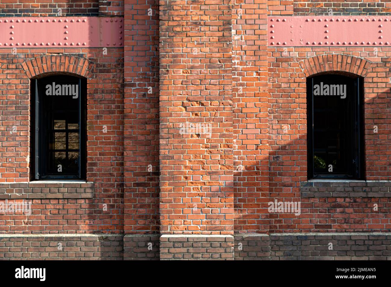 A image of Akarenga park, old red brick building in Yokohama, Kanagawa ...