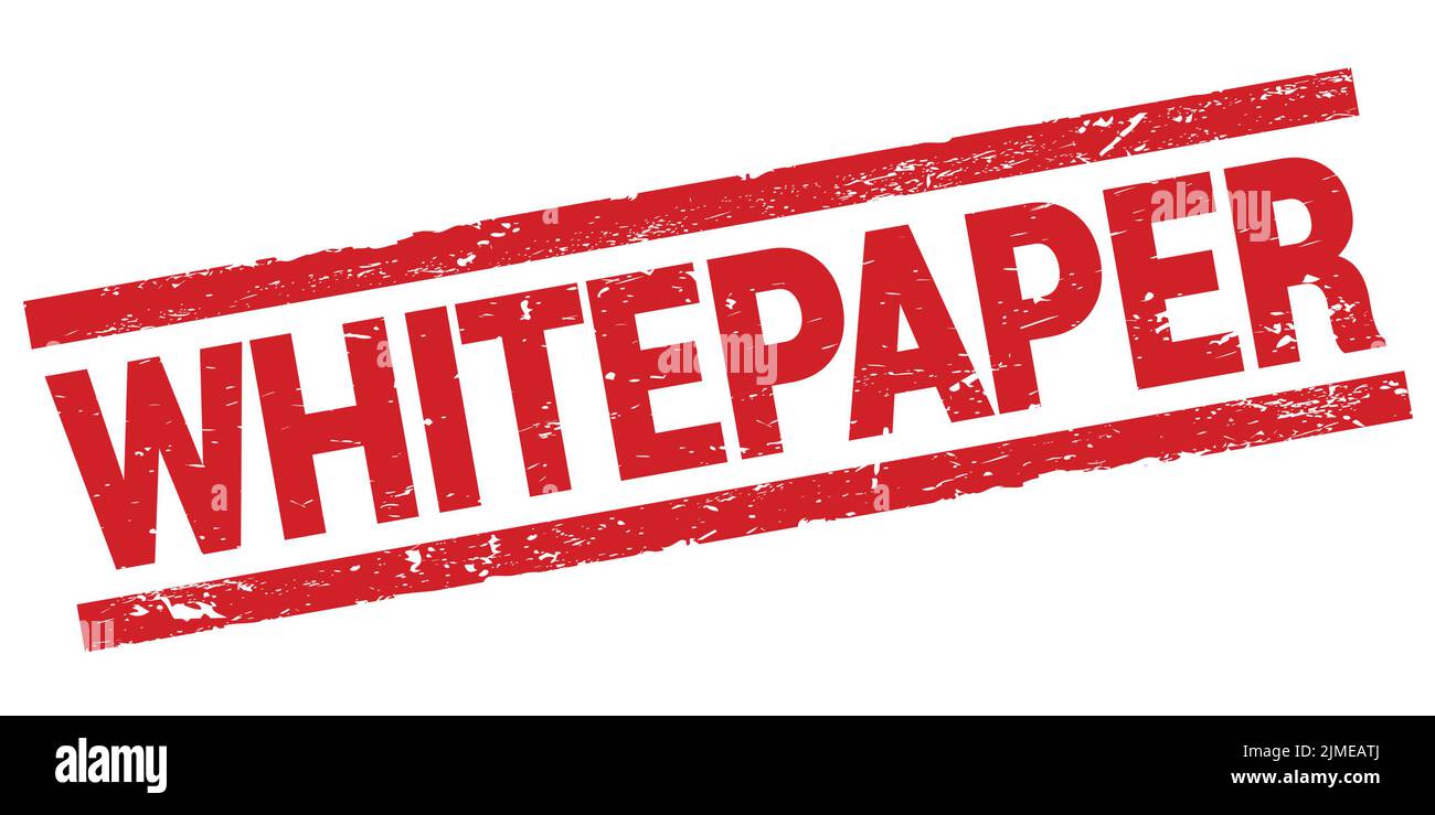 WHITEPAPER text written on red rectangle stamp sign Stock Photo - Alamy
