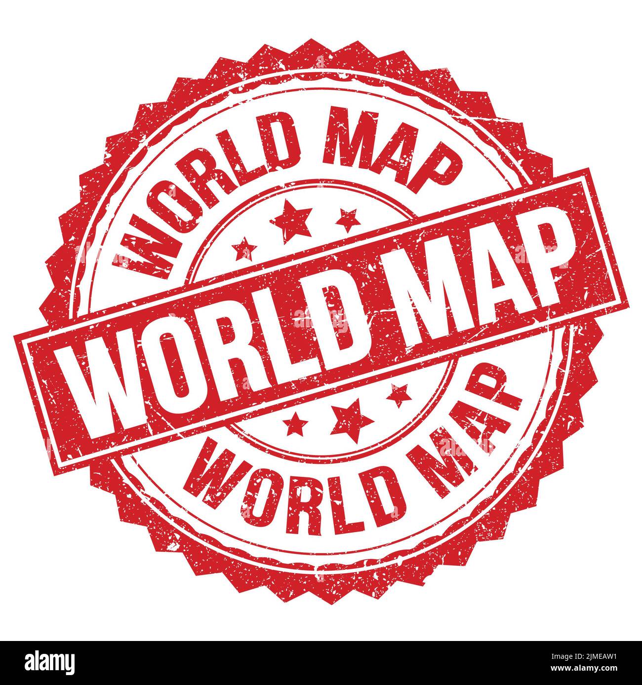 WORLD MAP text written on red round stamp sign Stock Photo - Alamy
