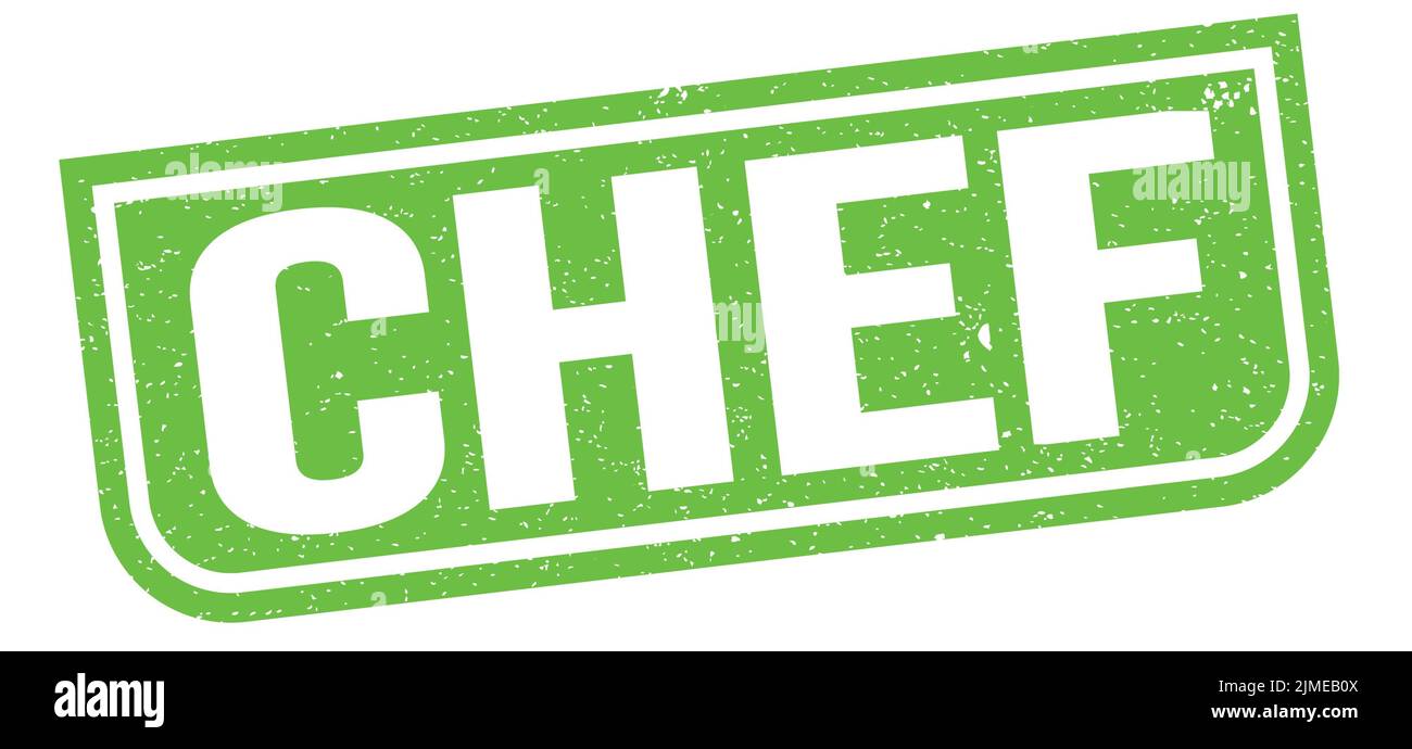 CHEF text written on green grungy stamp sign Stock Photo - Alamy