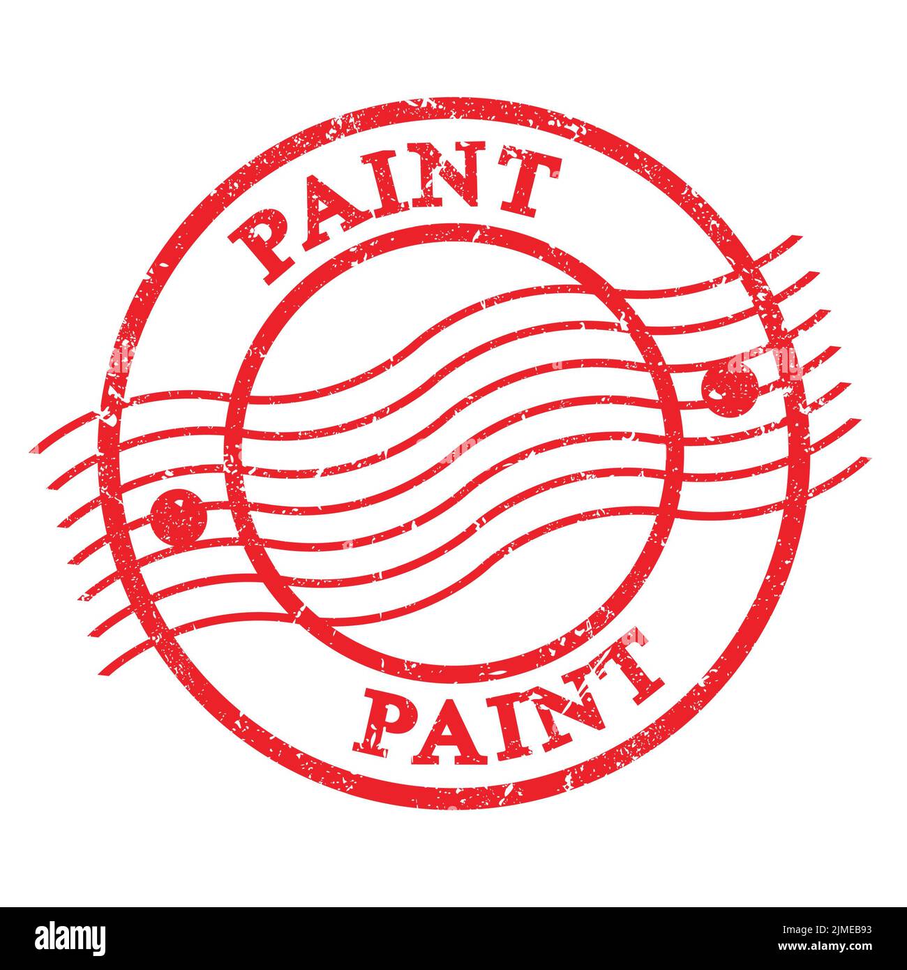 PAINT, text written on red grungy postal stamp Stock Photo - Alamy