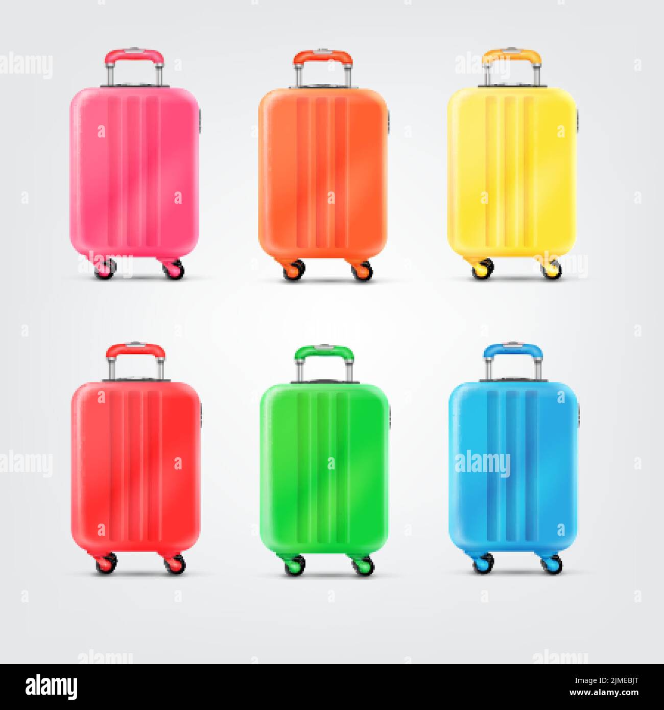 Colorful luggages Stock Vector Images - Alamy