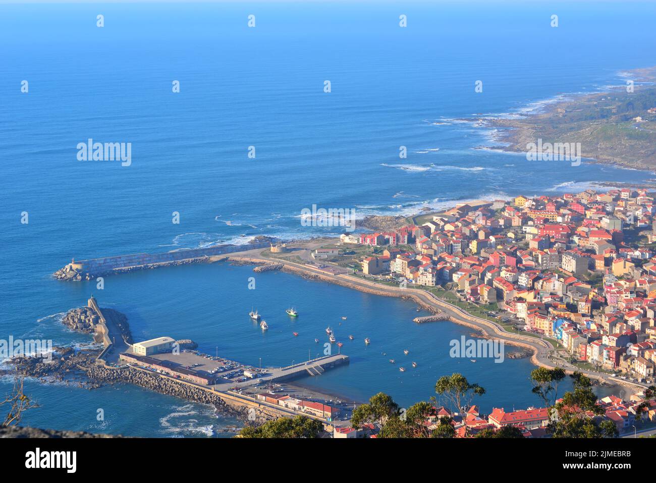 Spanish fishing village of A Guarda on the Camino de Santiago de ...