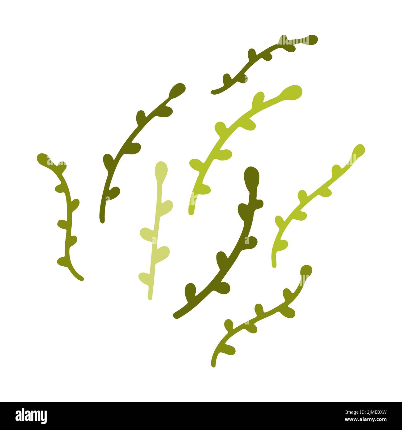 Cute green hand drawn Stock Vector Images - Alamy