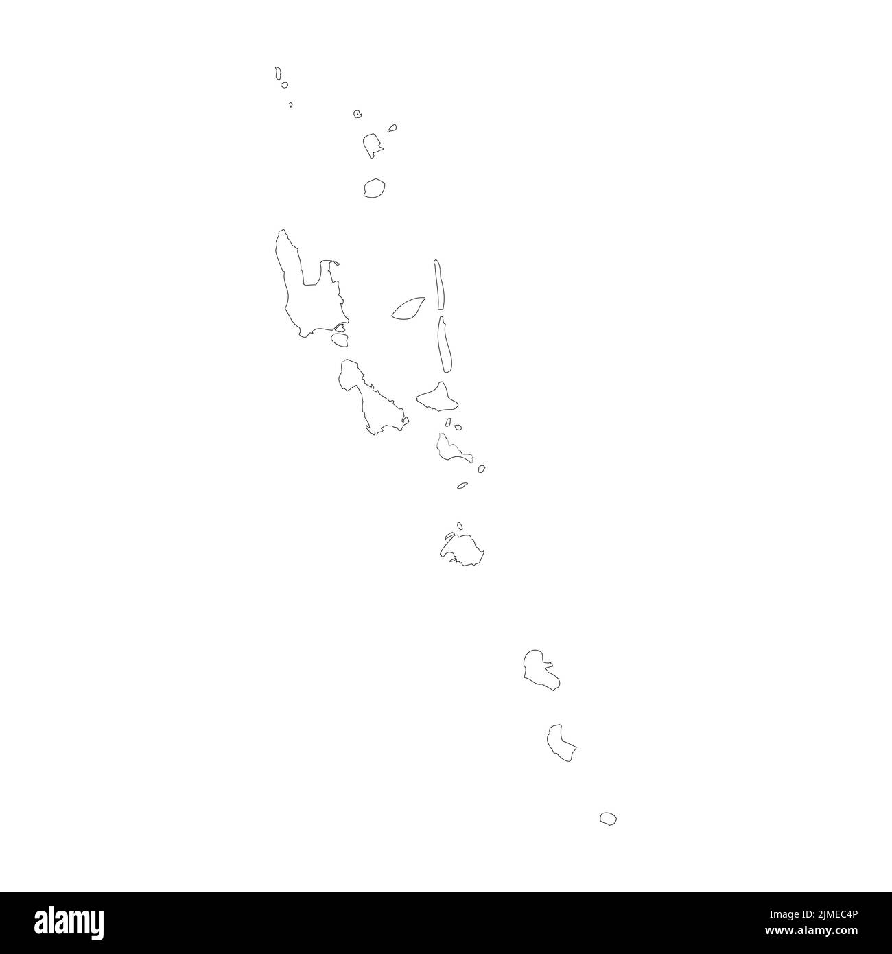 Vanuatu map design shape Cut Out Stock Images & Pictures - Alamy