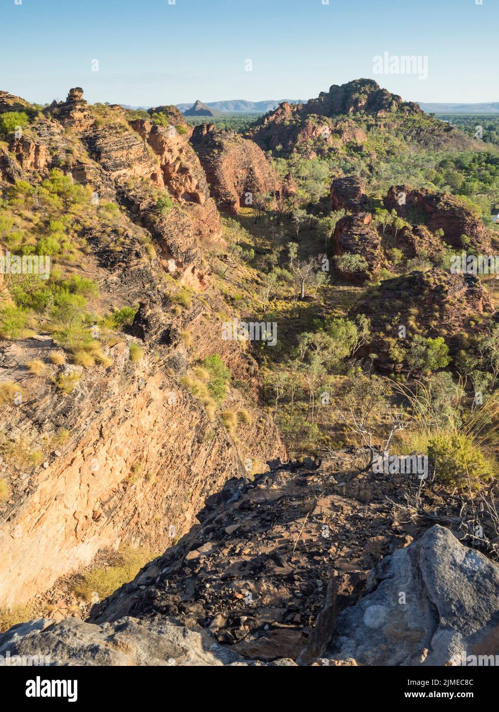 Quartz sandstone and congolmerate sedimentary karst rock formations ...