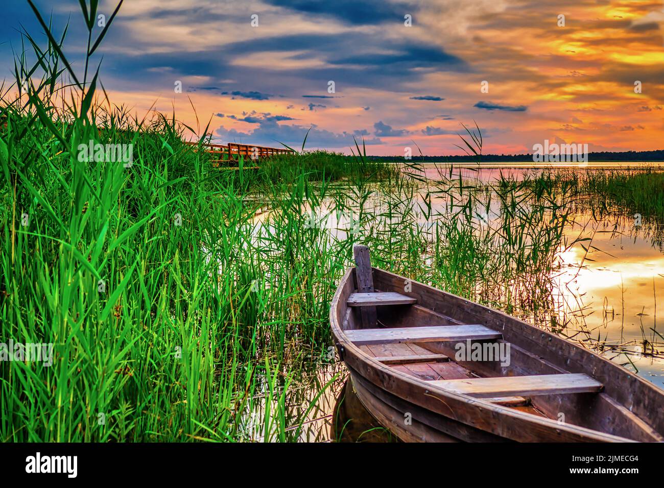 Rowboat lake during sunrise hi-res stock photography and images - Alamy