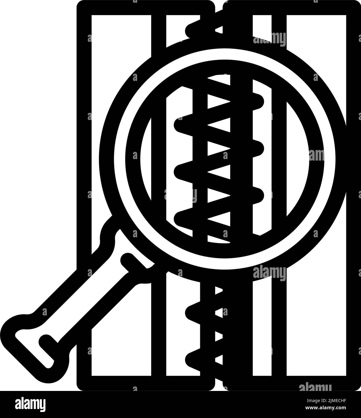 seam quality control sewing line icon vector illustration Stock Vector ...