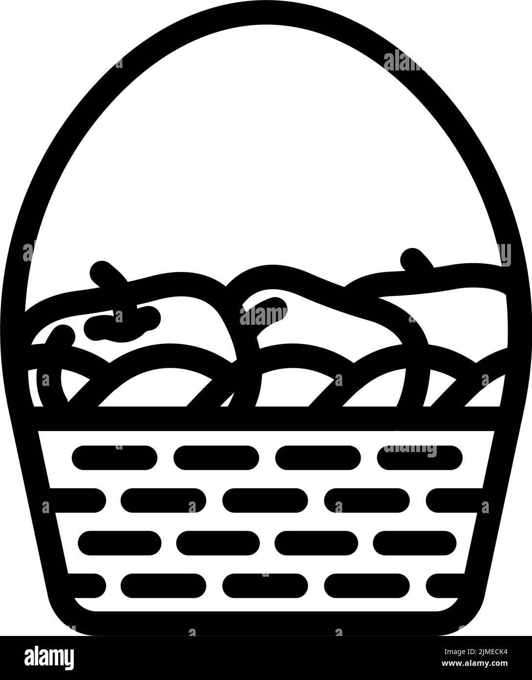 basket apple line icon vector illustration Stock Vector Image & Art - Alamy