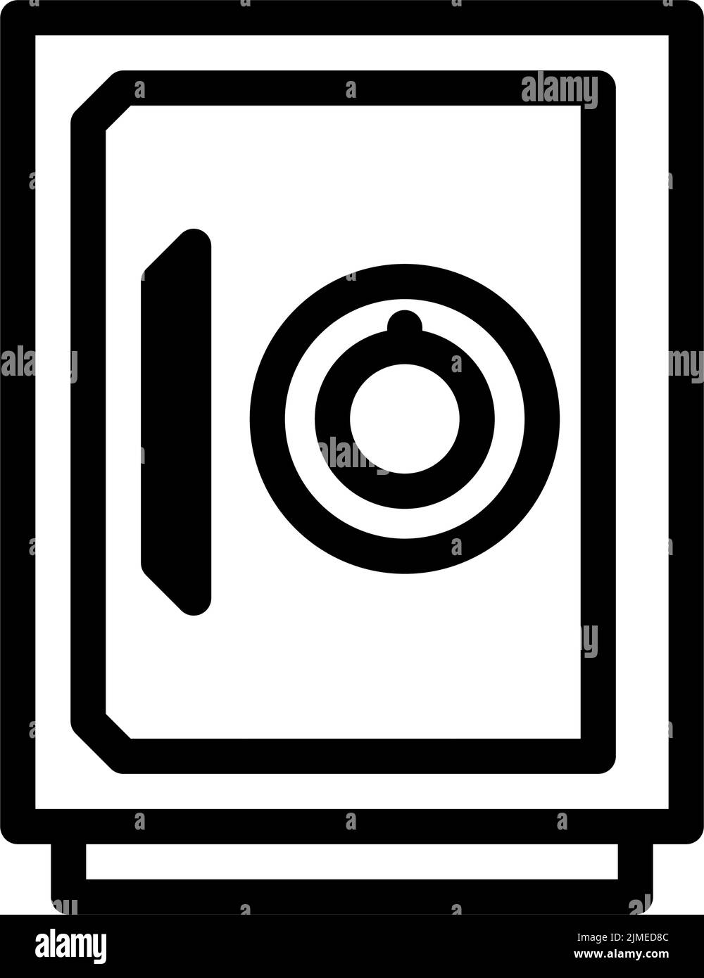 safe money storage line icon vector illustration Stock Vector Image ...