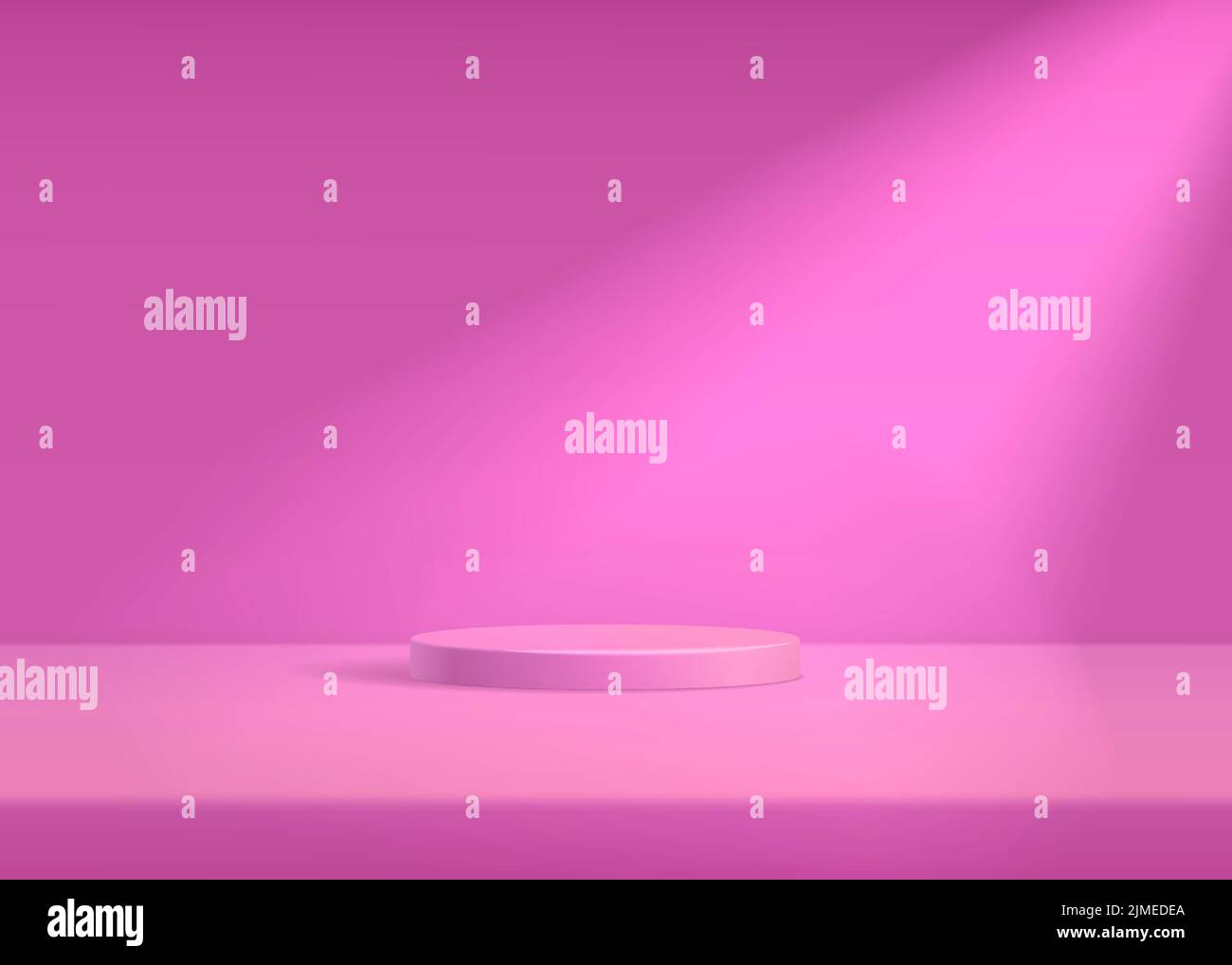 Podium platform for product presentation. Pink realistic 3d vector ...