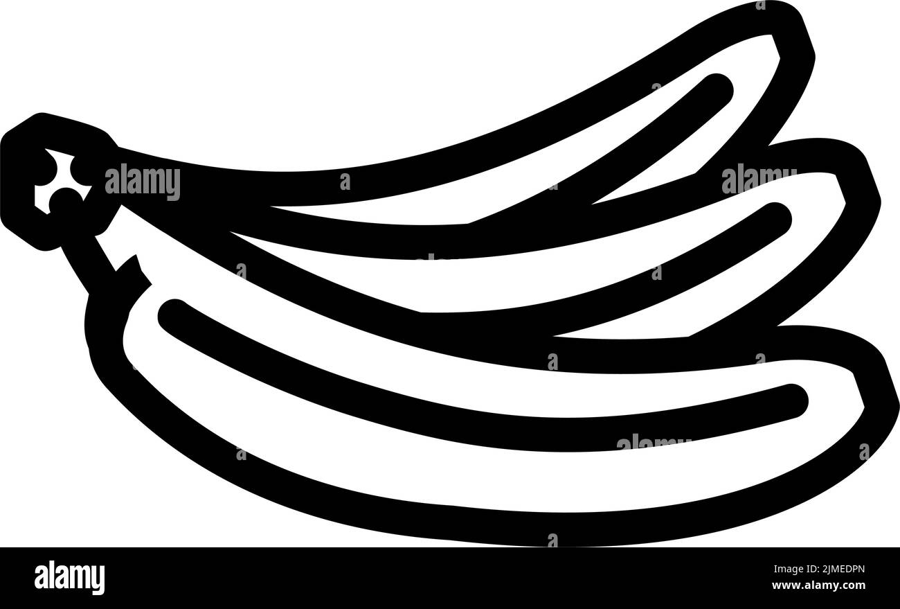 blue banana line icon vector illustration Stock Vector Image & Art - Alamy