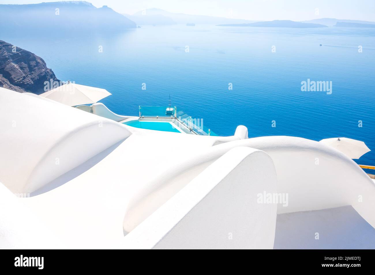 Santorini roofs hi-res stock photography and images - Alamy