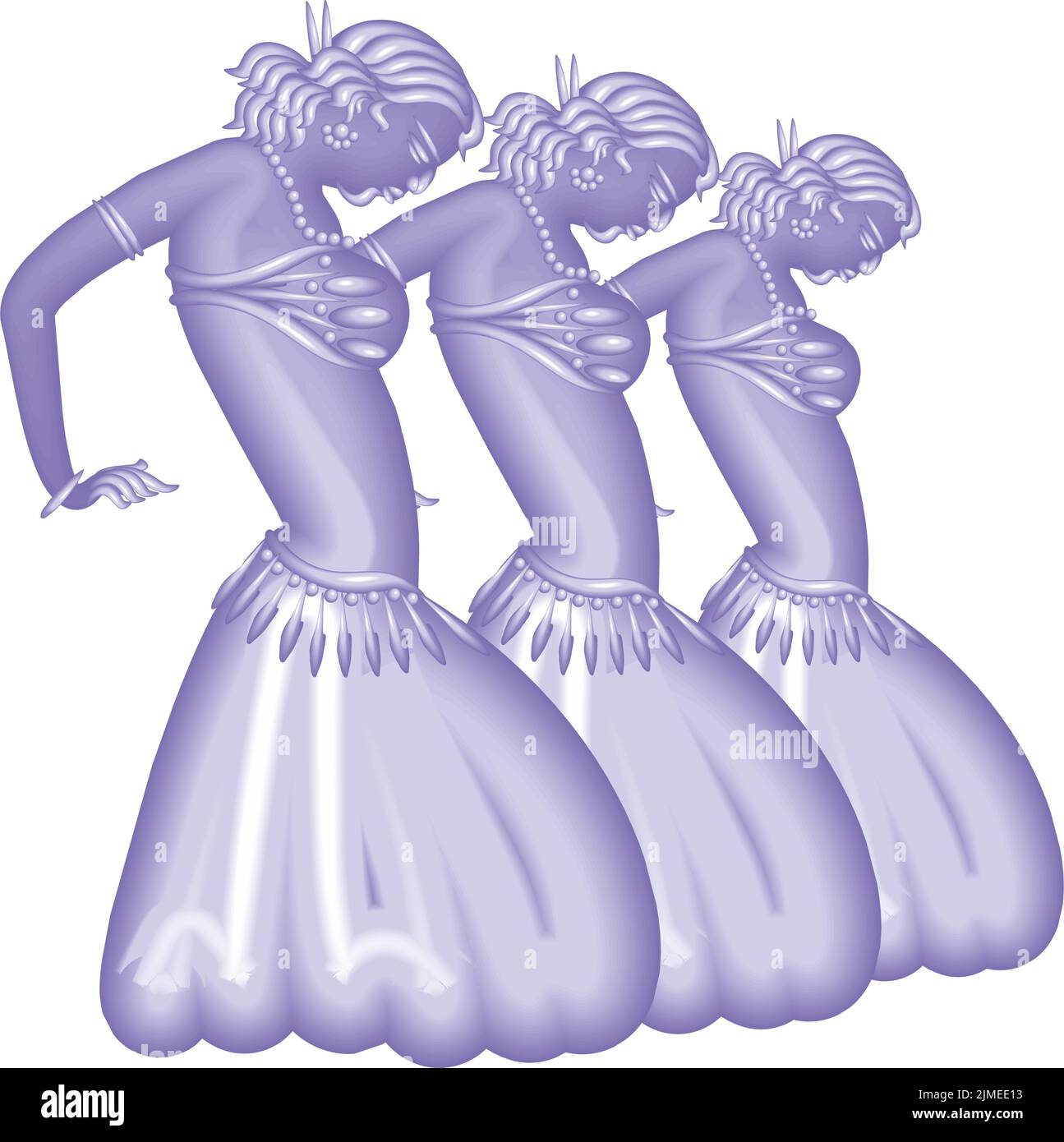 Performing ritual dance Stock Vector Images - Alamy
