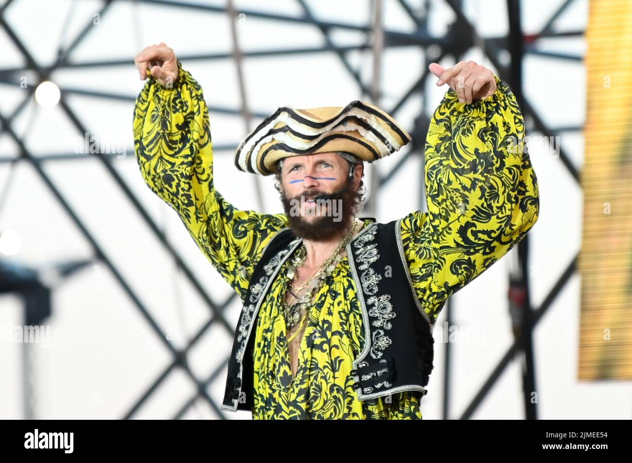 Lungomare, Lido di Fermo, Italy, August 05, 2022, Jovanotti performing ...