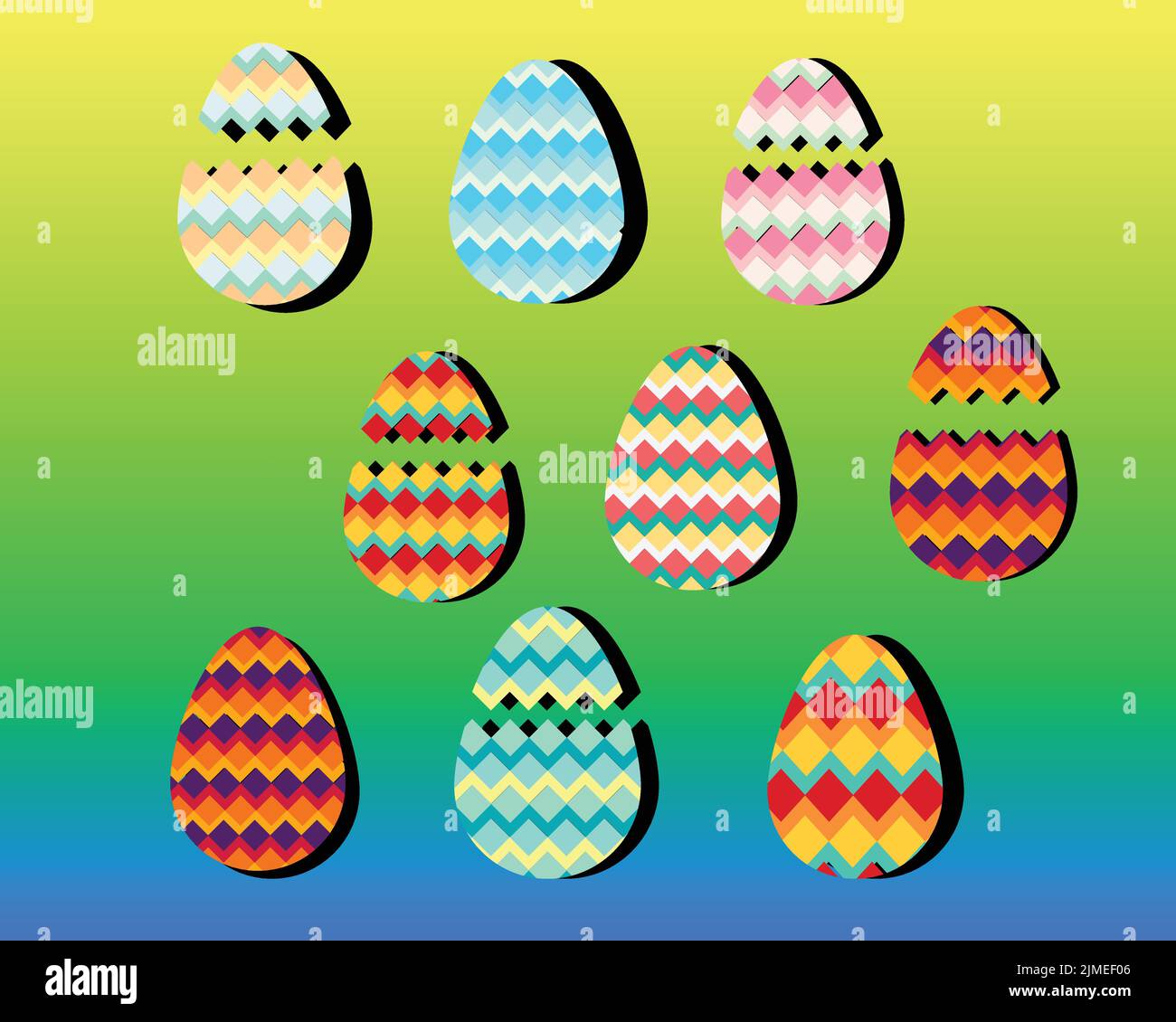 abstract banner template for Easter Egg hunt . Greeting card, poster or ...