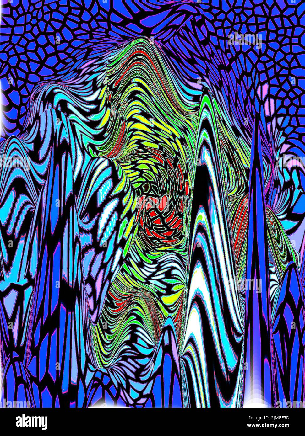 Abstract colorful creative vector graphic digital art illustration on dancing Ghost wallpaper ...