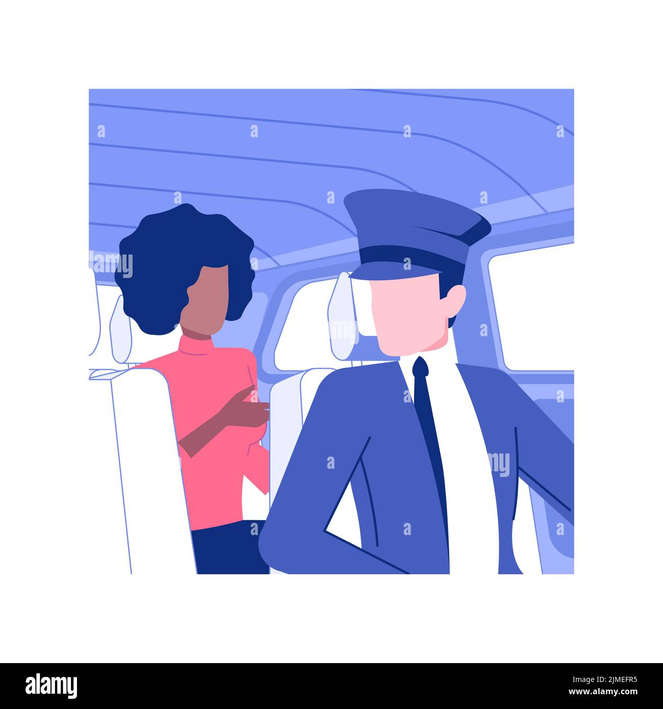 Personal driver isolated concept vector illustration. Personal driver ...