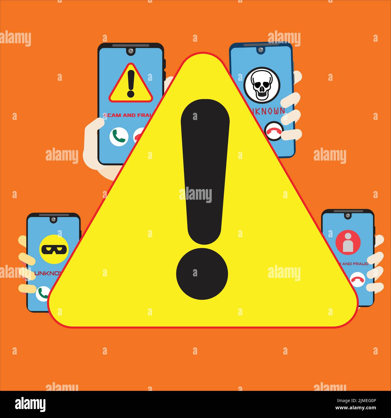 Scam Alert Hacker Attack And Web Security Vector Concept Phishing