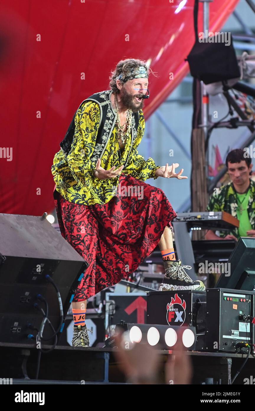 Lungomare, Lido di Fermo, Italy, August 05, 2022, Jovanotti performing ...