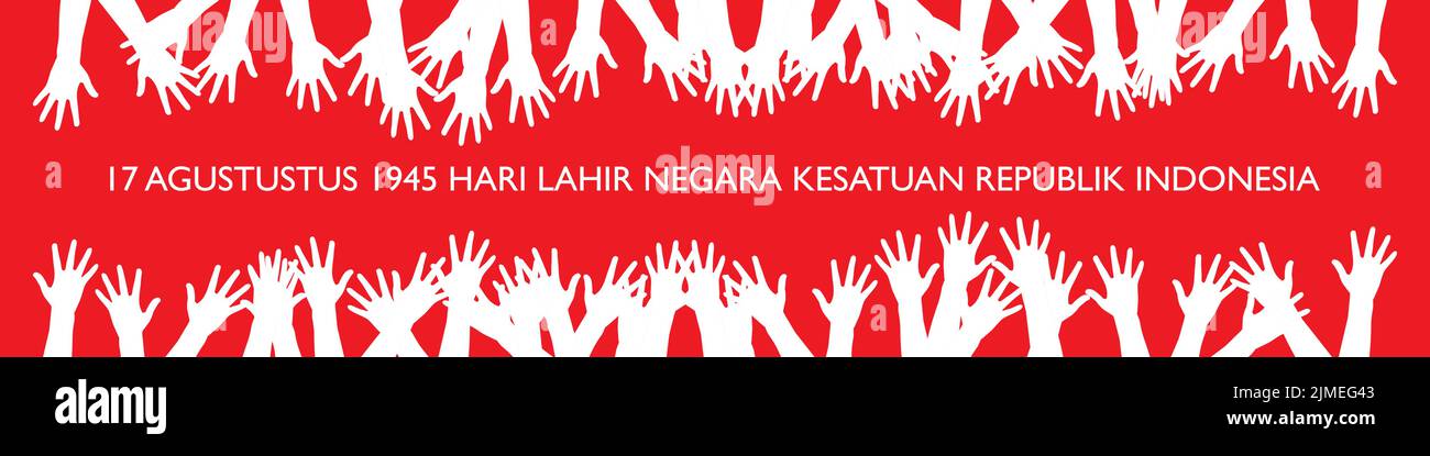 Design banner of the proclamation of independence of the Republic of ...