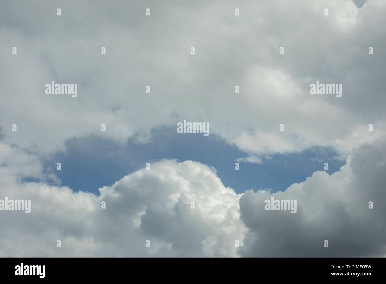 Clouds in the sky. Atmospheric front. Cyclone in the middle lane Stock ...