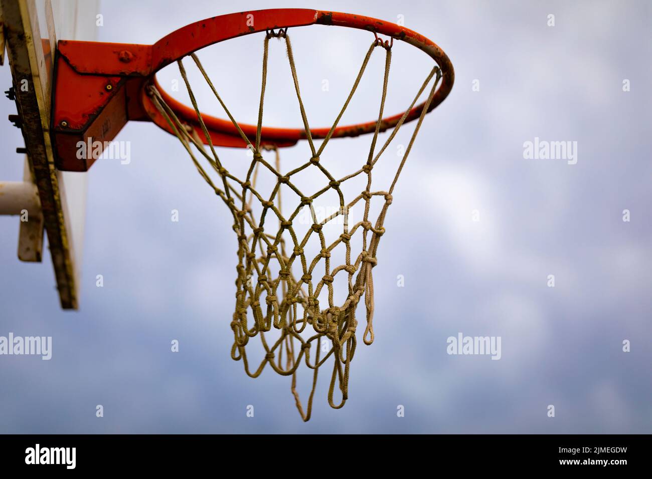 Outdoor basketball hoop on playground hi-res stock photography and ...