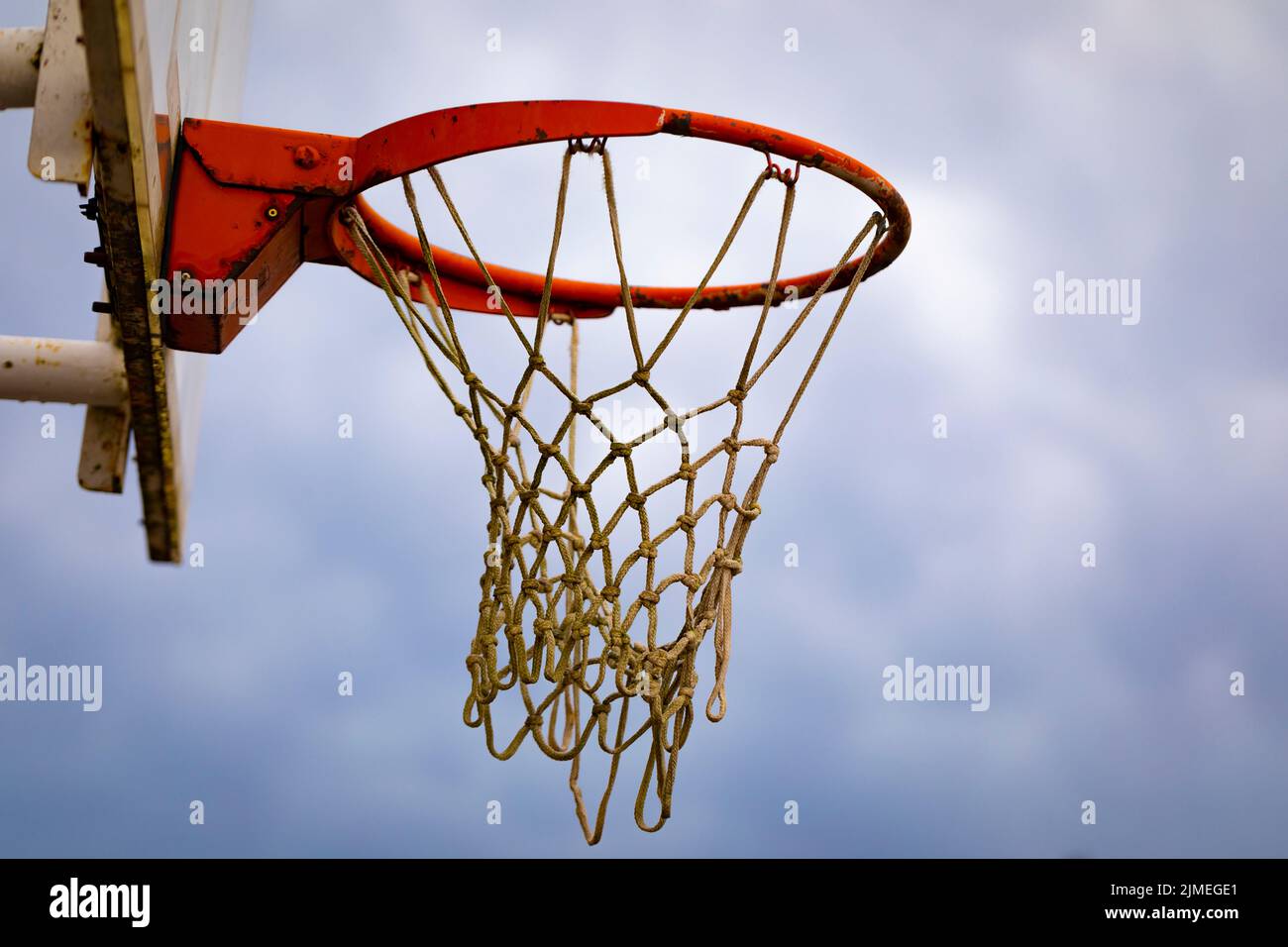 Outdoor basketball hoop on playground hi-res stock photography and ...