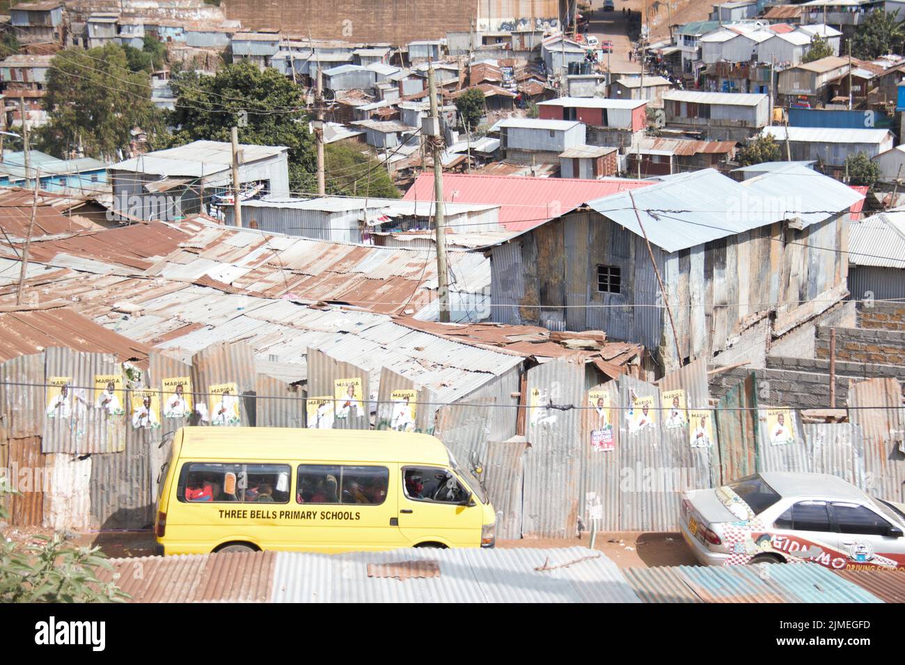 Nairobi, Kenya. 18th July, 2022. Kibera slum in Nairobi, Kenya ...