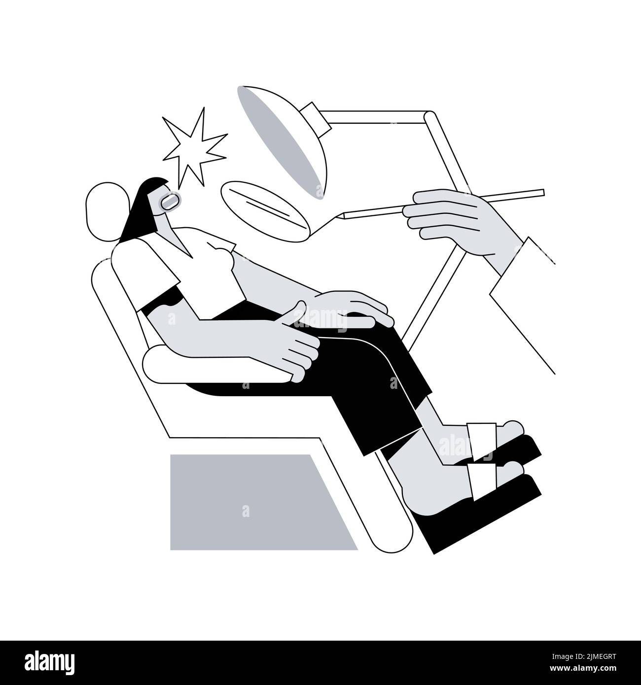 Dental examination abstract concept vector illustration. Dental care ...