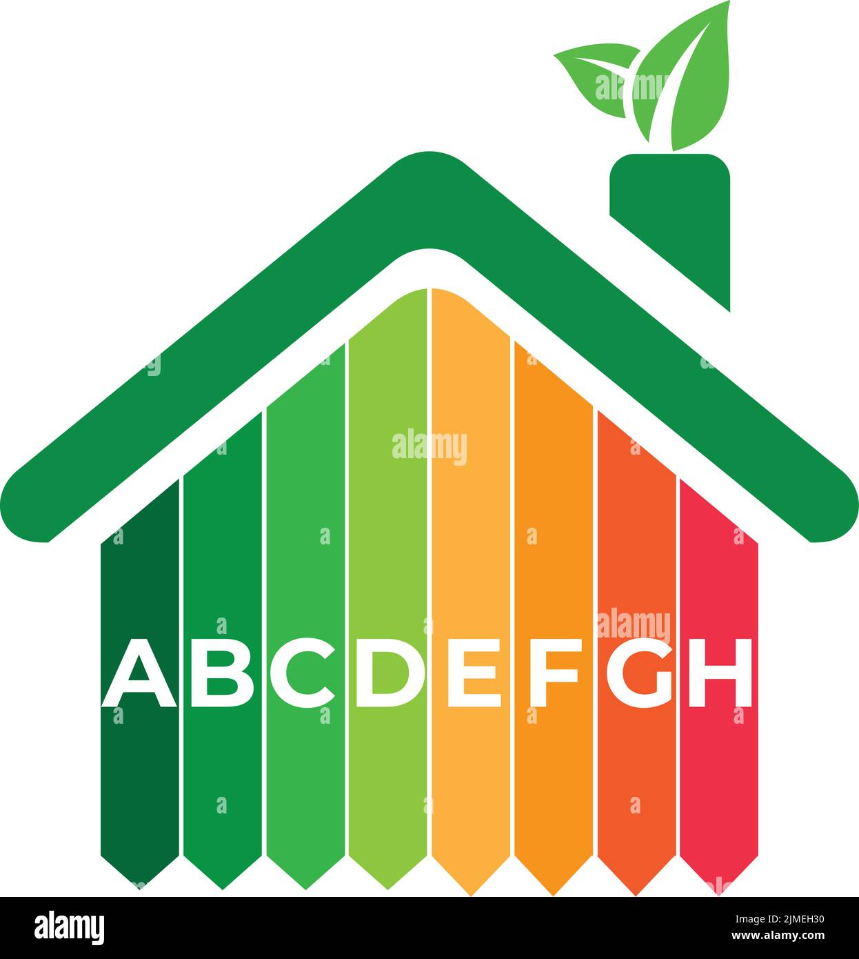 A colorful eco-friendly house vector illustration Stock Vector Image ...
