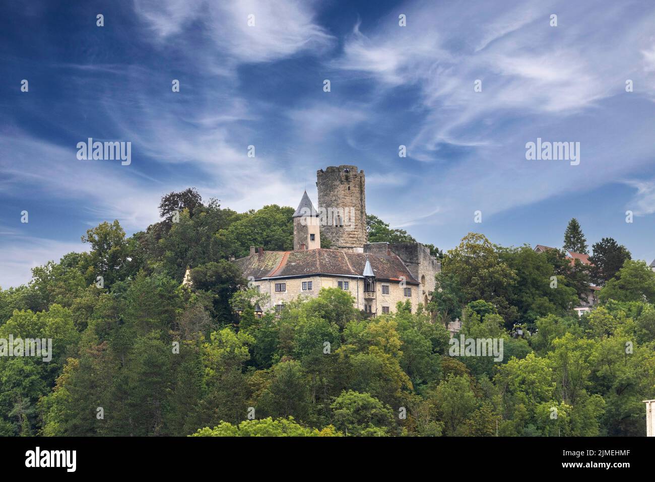 The medieval Castle Krautheim, Hohenlohe, Baden-WÃƒÂ¼rttemberg, Germany ...