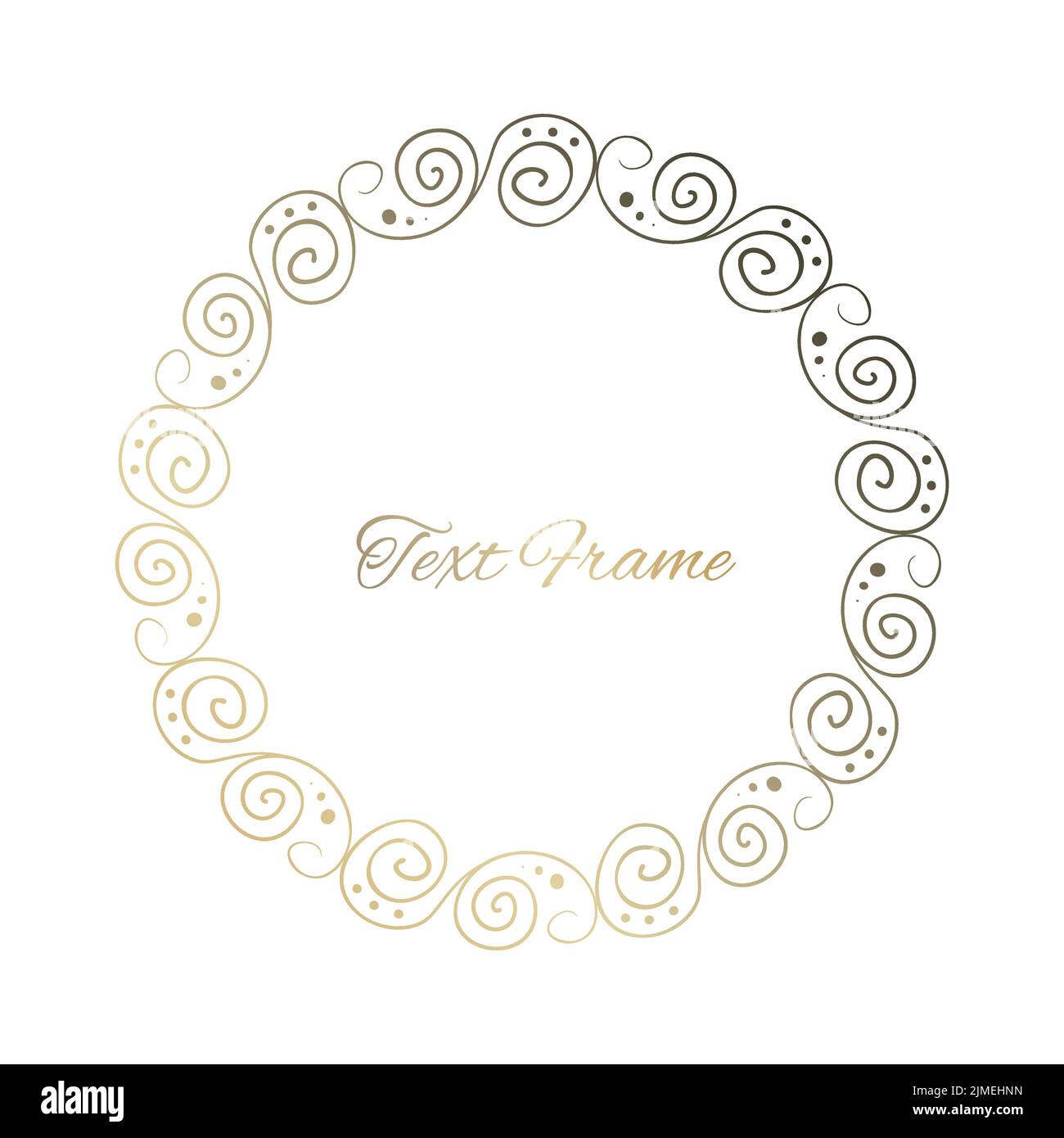 beautiful wedding invitation frame on white background Stock Vector ...