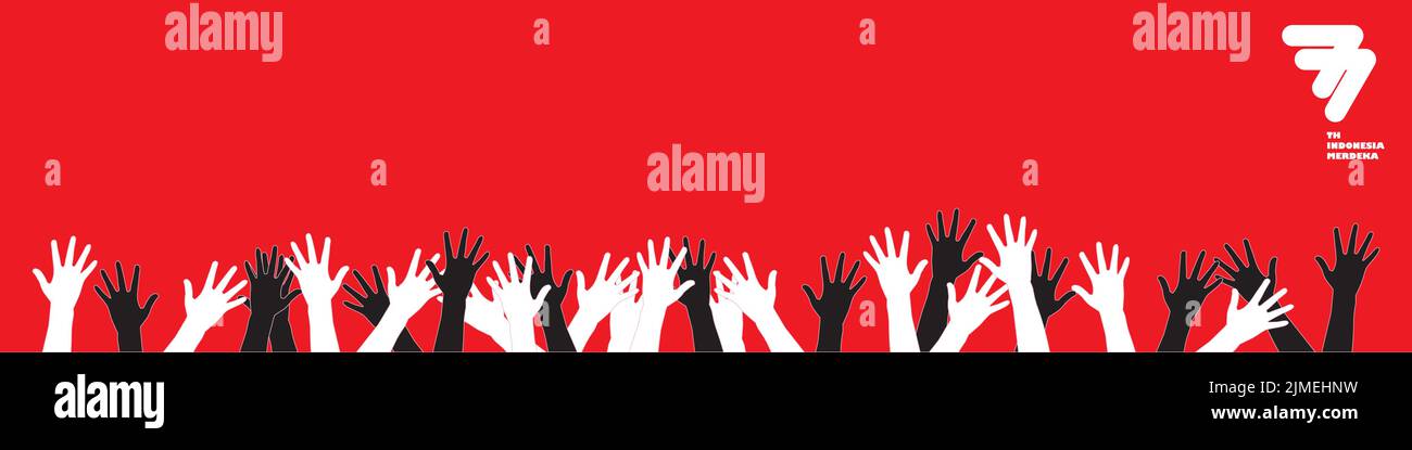 Design banner of the proclamation of independence of the Republic of ...