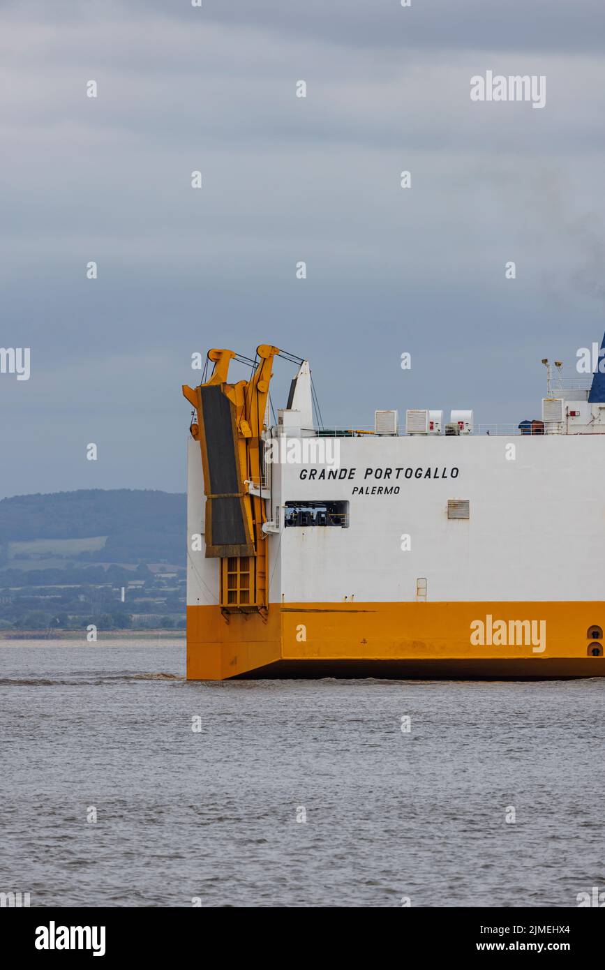 RoRo heading for Royal Portbury docks Stock Photo - Alamy