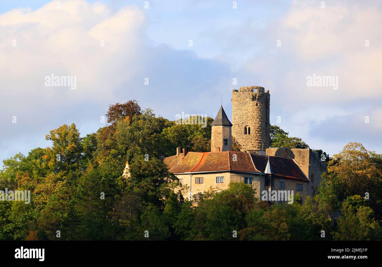 The medieval Castle Krautheim, Hohenlohe, Baden-WÃ¼rttemberg in Germany ...