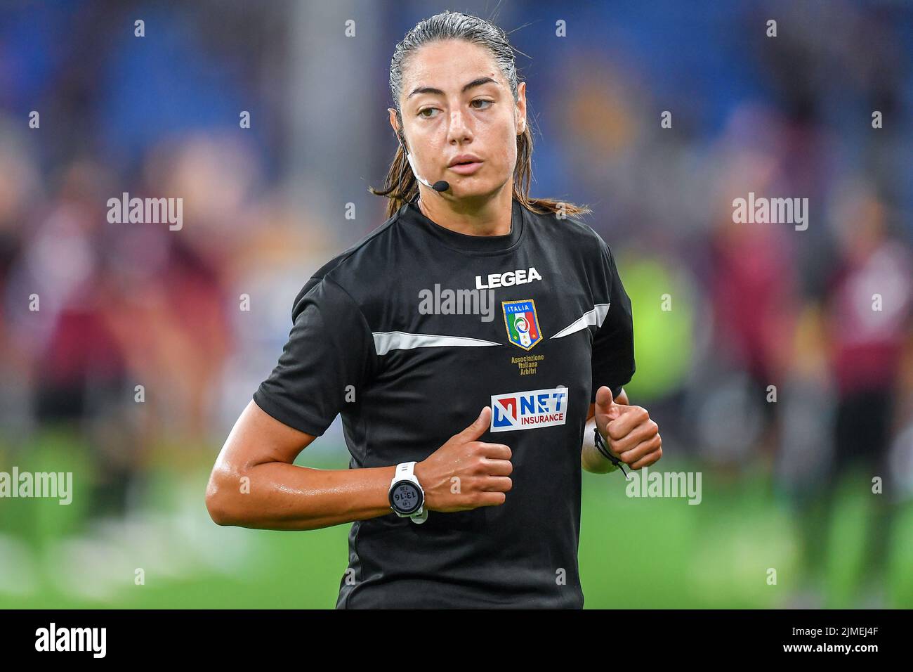 Luigi Ferraris stadium, Genova, Italy, August 05, 2022, The Referee of the match Maria Sole ...