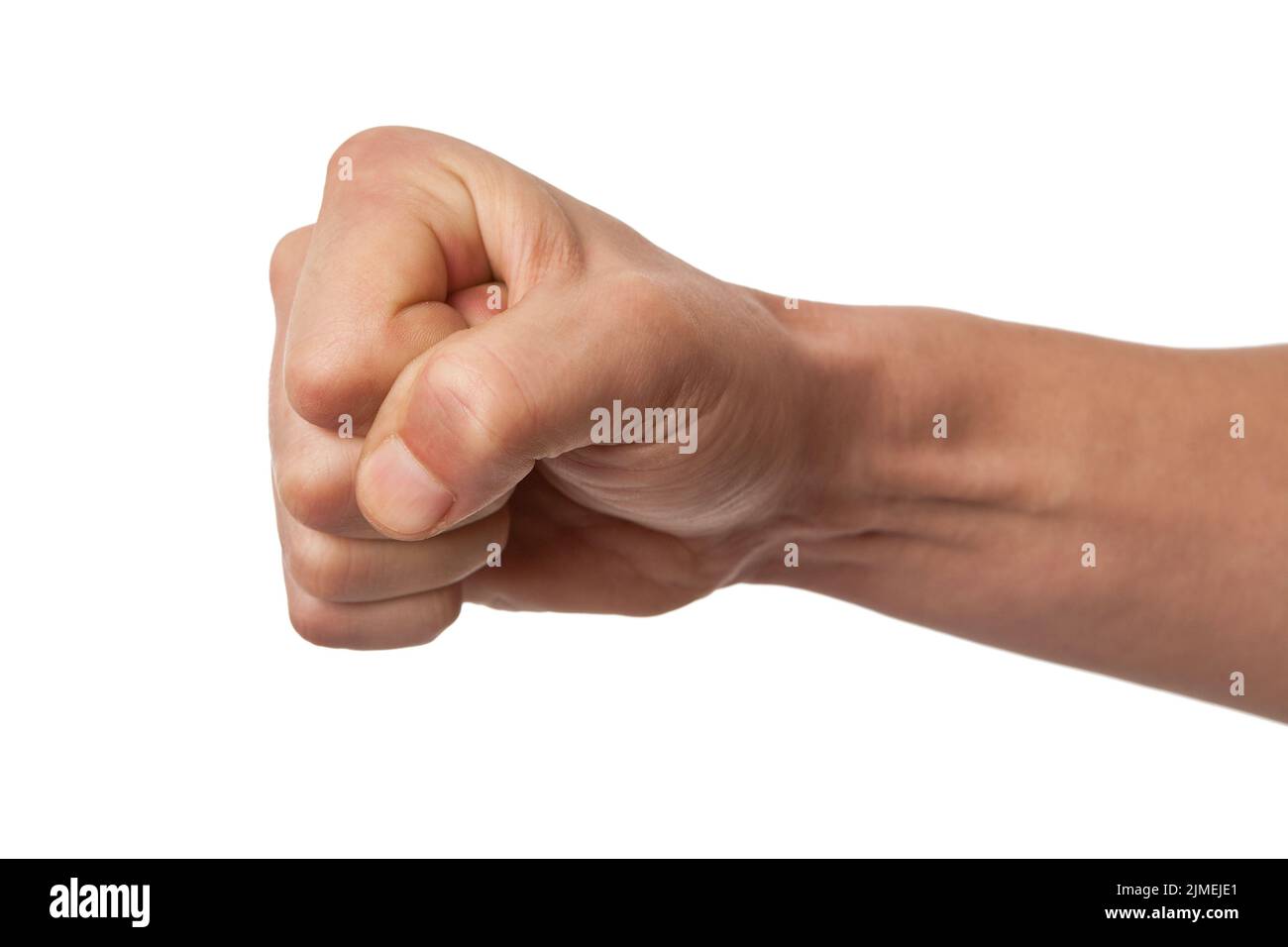 White man fist raised protest hi-res stock photography and images - Alamy
