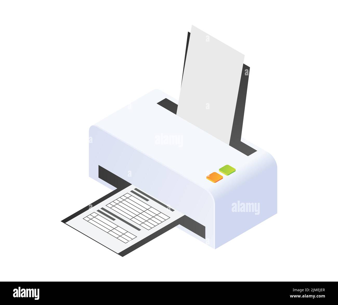 Illustration of printer hi-res stock photography and images - Alamy