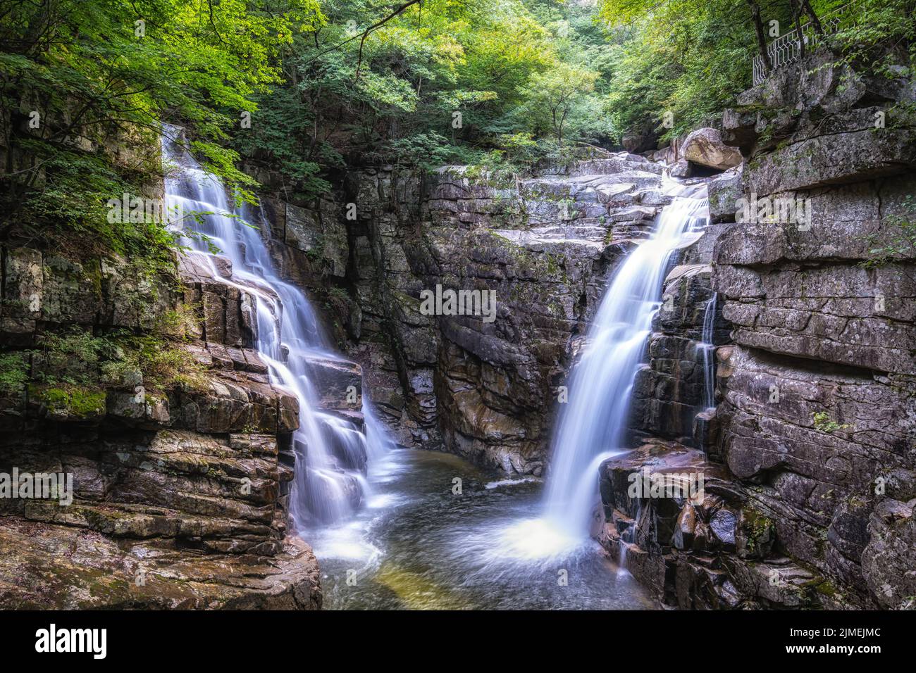 Mureung valley waterfall Stock Photo - Alamy