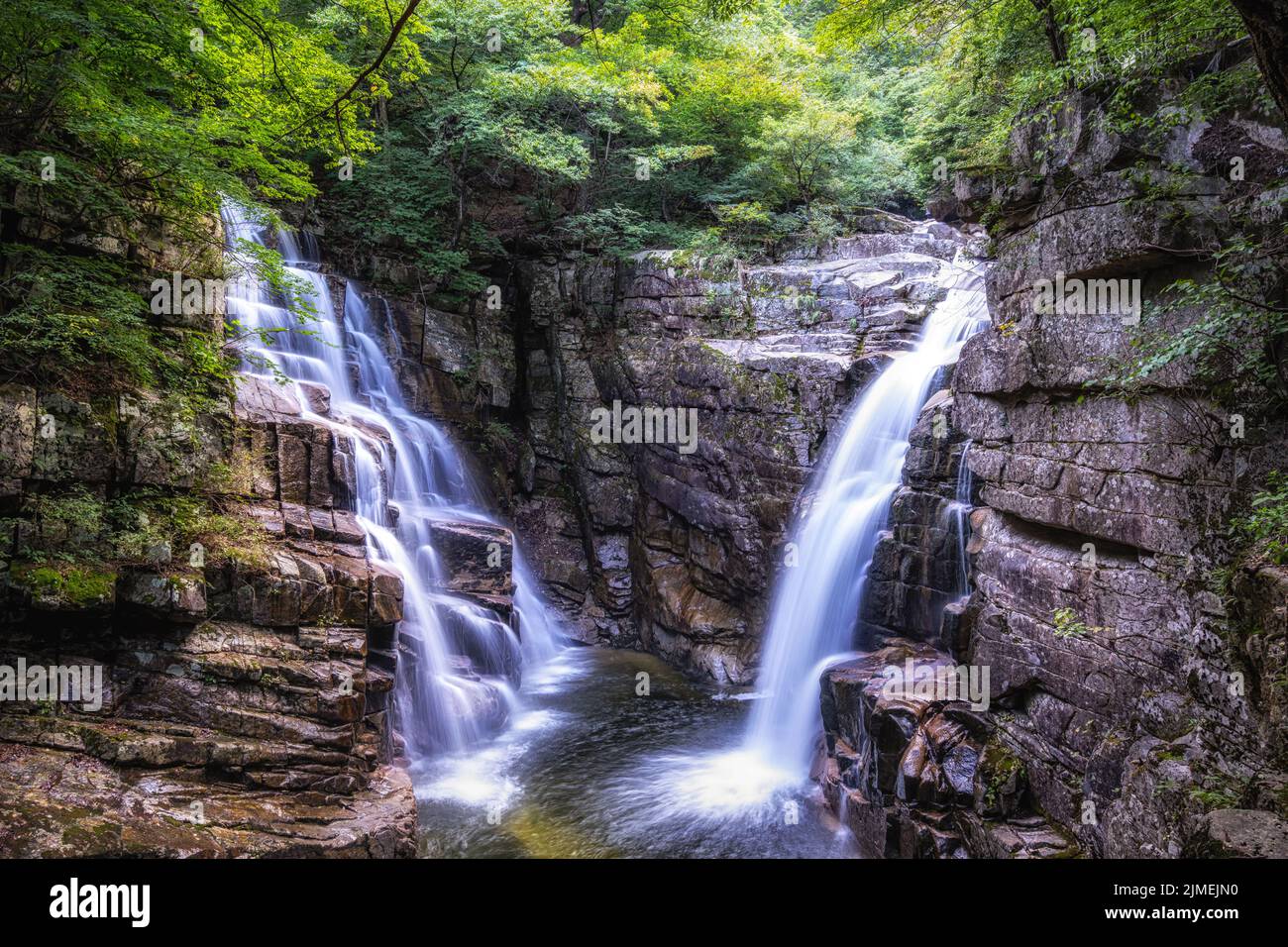 Mureung valley waterfall Stock Photo - Alamy