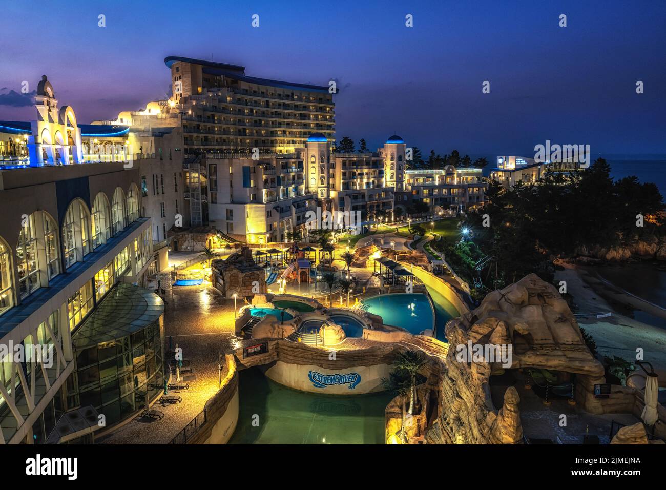 Samcheok Sol Beach Resort Water park Stock Photo - Alamy