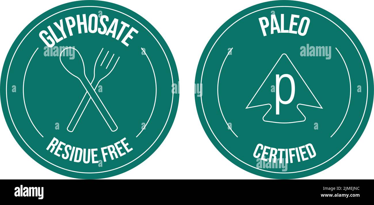 The chemical contents vector design with glyphosate residue free and ...